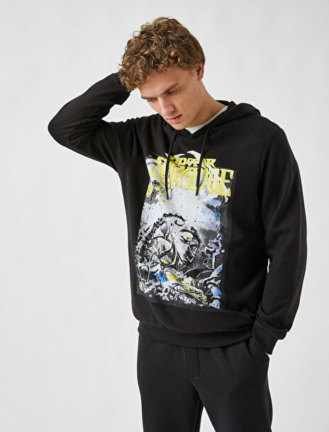 Koton Erkek Doctor Strange Kapüşonlu Sweatshirt Lisanslı Baskılı Koton Erkek Doctor Strange Kapüşonlu Sweatshirt Lisanslı Baskılı