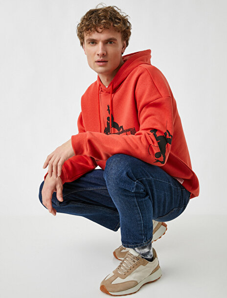 Koton Erkek Örümcek Adam Kapşonlu Sweatshirt Lisanslı Baskılı Koton Erkek Örümcek Adam Kapşonlu Sweatshirt Lisanslı Baskılı