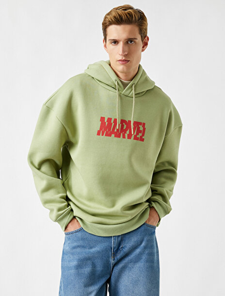 Koton Erkek Marvel Oversize Kapşonlu Sweatshirt Lisanslı Baskılı Koton Erkek Marvel Oversize Kapşonlu Sweatshirt Lisanslı Baskılı