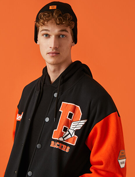 Koton Erkek Kolej Bomber Ceket Sweatshirt