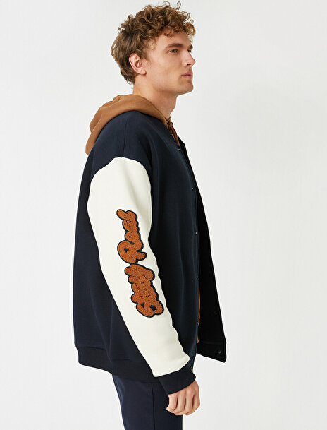 Koton Erkek Baskılı Kolej Ceket