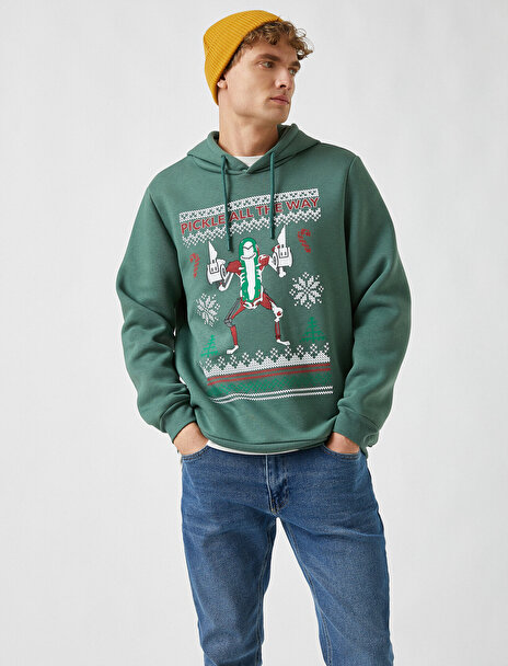 Koton Erkek Rick and Morty Yılbaşı Sweatshirt Lisanslı Baskılı