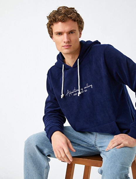 Koton Erkek Polar Kapşonlu Sweatshirt