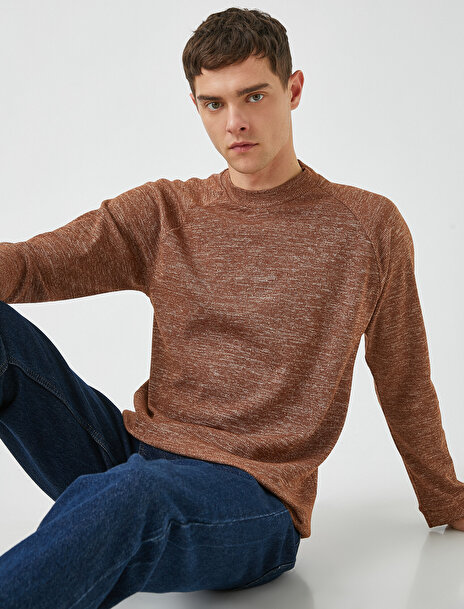 Koton Erkek Reglan Kol Kırçıllı Sweatshirt Koton Erkek Reglan Kol Kırçıllı Sweatshirt