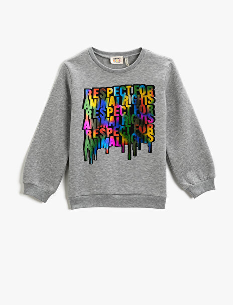 Koton Erkek Çocuk Neon Slogan Baskılı Sweatshirt Uzun Kollu Koton Erkek Çocuk Neon Slogan Baskılı Sweatshirt Uzun Kollu