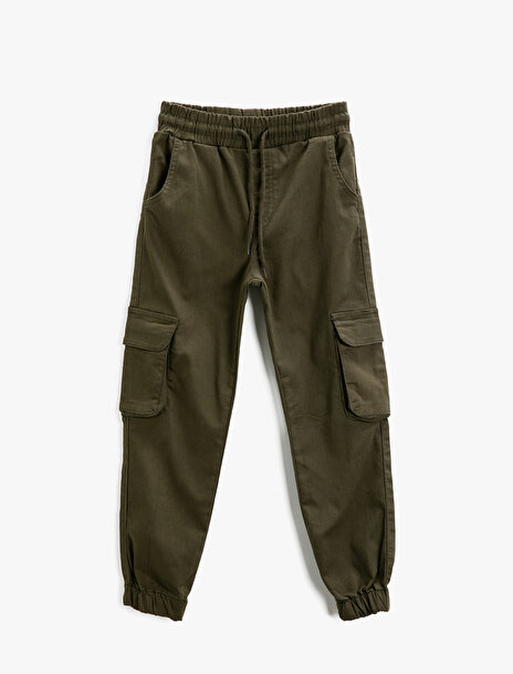 Koton Erkek Çocuk Jogger Dokuma Pantolon Relax Fit Pamuklu Koton Erkek Çocuk Jogger Dokuma Pantolon Relax Fit Pamuklu