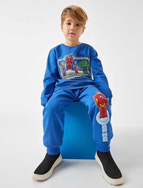 Koton Erkek Çocuk Iron Man Lisanslı Baskılı Jogger Eşofman Altı