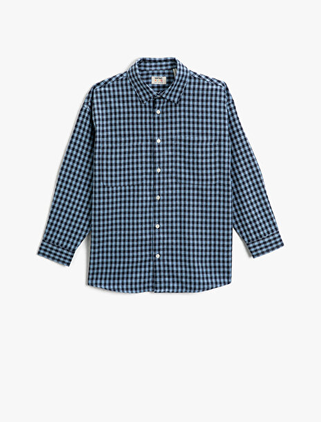 Koton Erkek Çocuk Ekose Uzun Kollu Oduncu Gömlek