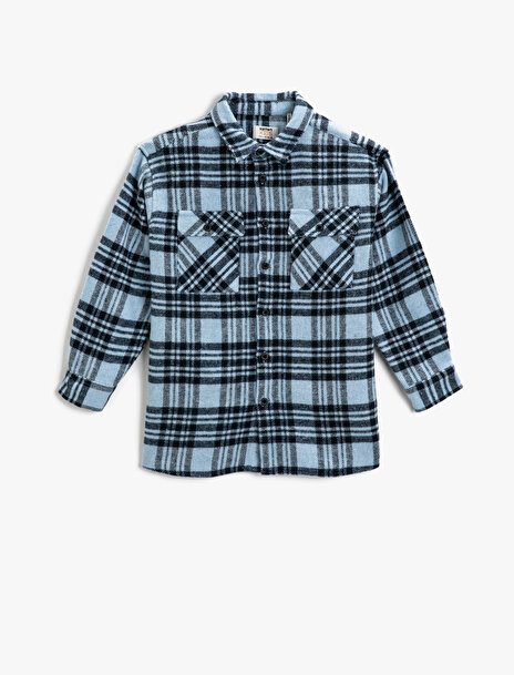 Koton Erkek Çocuk Ekose Oduncu Gömlek Uzun Kollu Çift Cepli Koton Erkek Çocuk Ekose Oduncu Gömlek Uzun Kollu Çift Cepli