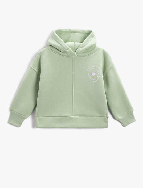 Koton Kız Çocuk Basic Slogan Baskılı Kapüşonlu Sweatshirt Uzun Kollu Koton Kız Çocuk Basic Slogan Baskılı Kapüşonlu Sweatshirt Uzun Kollu