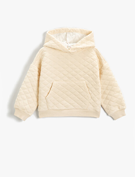 Koton Kız Çocuk Kanguru Cepli Kapşonlu Kapitone Sweatshirt Koton Kız Çocuk Kanguru Cepli Kapşonlu Kapitone Sweatshirt