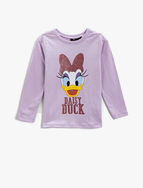 Koton Kız Çocuk Daisy Duck Lisanslı Baskılı Tişört Uzun Kollu Pamuklu Koton Kız Çocuk Daisy Duck Lisanslı Baskılı Tişört Uzun Kollu Pamuklu