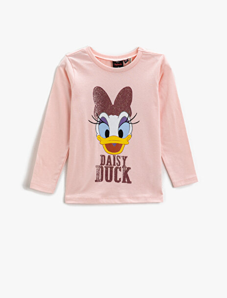 Koton Kız Çocuk Daisy Duck Lisanslı Baskılı Tişört Uzun Kollu Pamuklu Koton Kız Çocuk Daisy Duck Lisanslı Baskılı Tişört Uzun Kollu Pamuklu