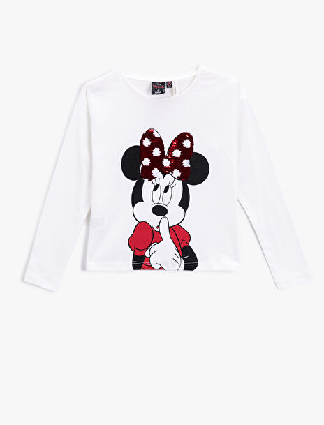 Koton Kız Çocuk Minnie Mouse Lisanslı Baskılı Tişört Bisiklet Yaka Pamuklu Koton Kız Çocuk Minnie Mouse Lisanslı Baskılı Tişört Bisiklet Yaka Pamuklu