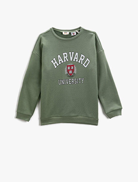 Koton Kız Çocuk Harvard University Lisanslı Baskılı Sweatshirt Pamuklu Koton Kız Çocuk Harvard University Lisanslı Baskılı Sweatshirt Pamuklu