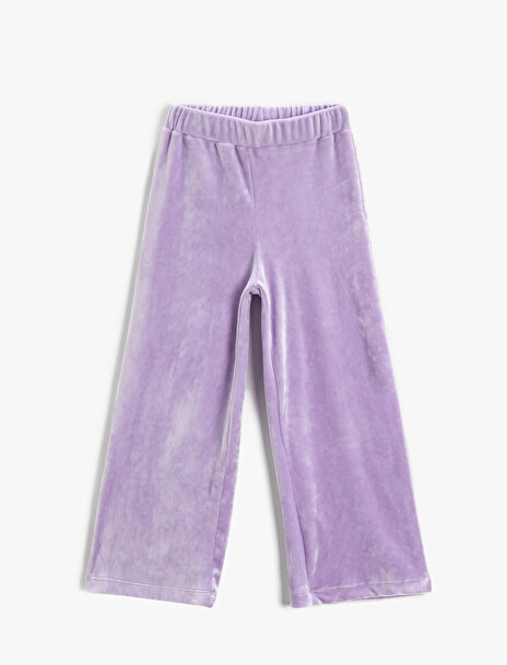 Koton Kız Çocuk Kadife Bol Paça Eşofman Altı