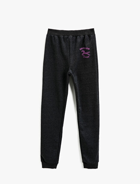 Koton Kız Çocuk Unicorn Baskılı Eşofman Altı