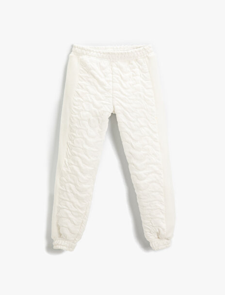 Koton Kız Çocuk Kapitone Jogger Eşofman Altı