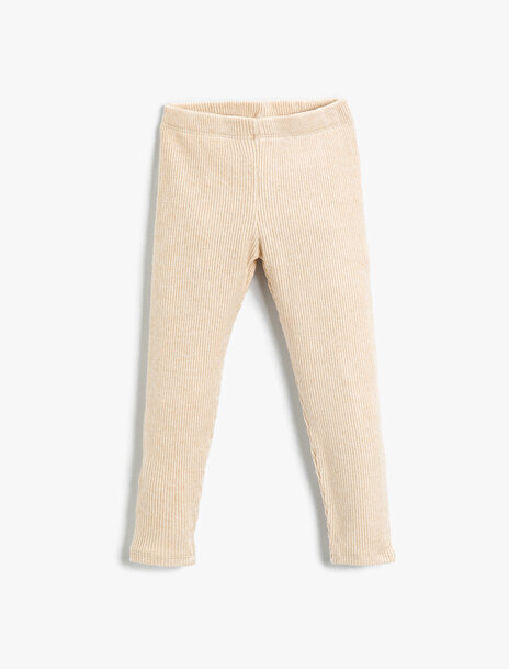 Koton Kız Çocuk Basic Fitilli Uzun Tayt Koton Kız Çocuk Basic Fitilli Uzun Tayt