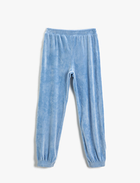 Koton Kız Çocuk Basic Kadife Jogger Eşofman Altı