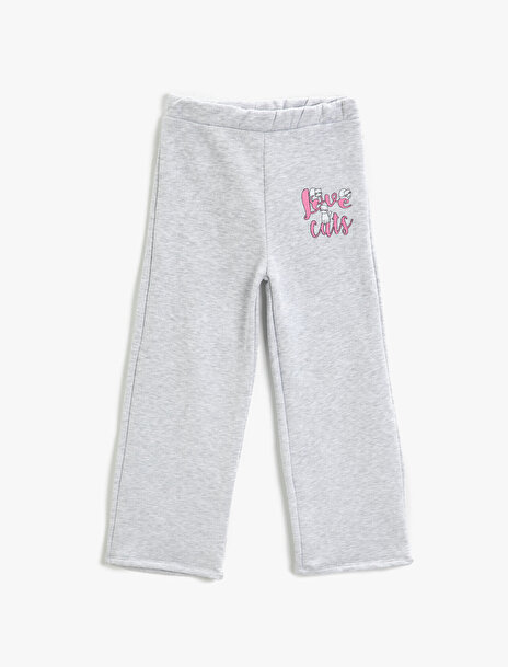 Koton Kız Çocuk Baskılı Örme Pantolon