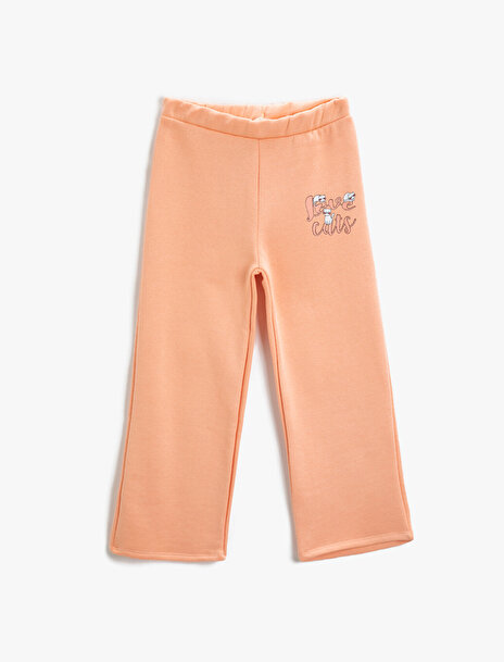 Koton Kız Çocuk Baskılı Örme Pantolon