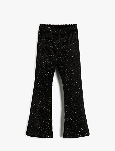 Koton Kız Çocuk Kadife İspanyol Paça Pantolon