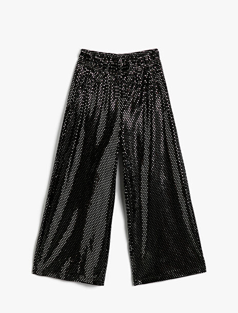 Koton Kız Çocuk Pullu Payetli Bol Paça Pantolon