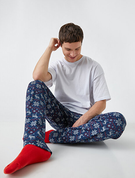 Koton Erkek Desenli Pamuklu Pijama Altı