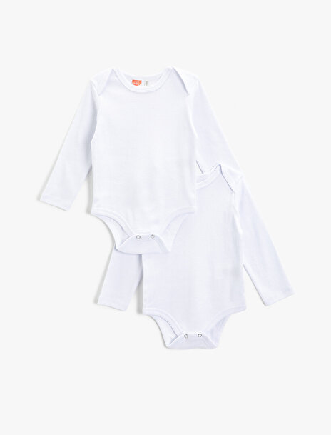 Koton Erkek Çocuk 2'li Çıtçıtlı Zıbın Seti Uzun Kollu Pamuklu