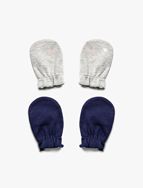 Koton Erkek Çocuk 2'li Bebek Eldiveni Seti Pamuklu