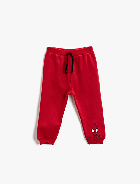 Koton Erkek Çocuk Spider Man Baskılı Belden Bağlamalı Jogger Eşofman Altı Lisanslı