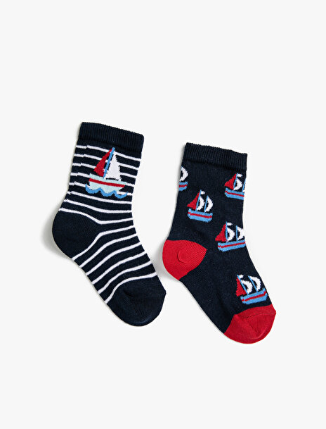 Koton Erkek Çocuk Çizgili Erkek Bebek Çorap Seti