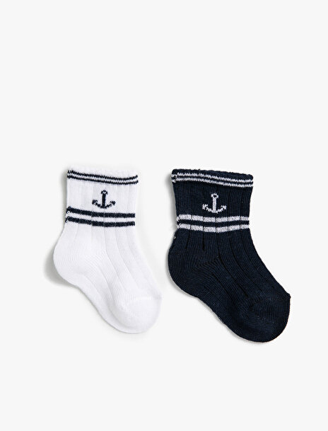 Koton Erkek Çocuk Çizgili Erkek Bebek Çorap Seti