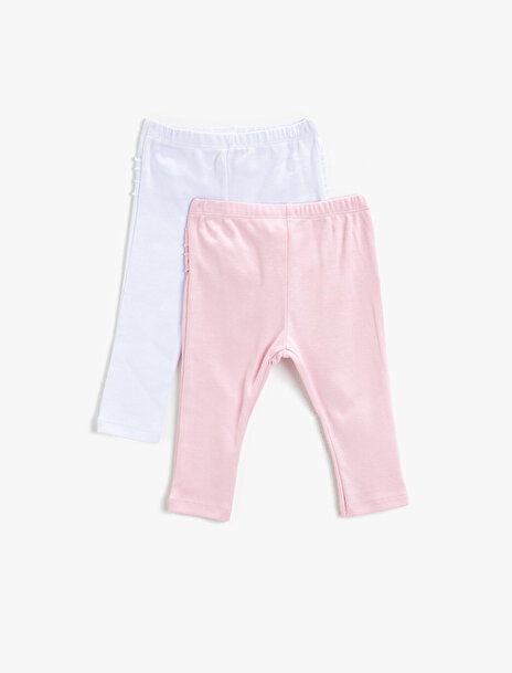 Koton Kız Çocuk 2'li Tayt Seti Pamuklu