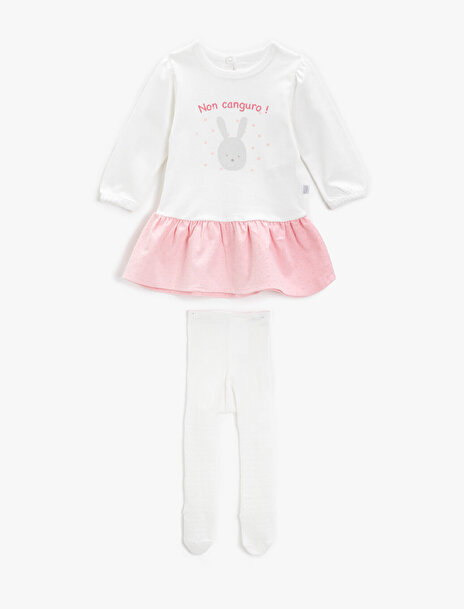 Koton Kız Çocuk Baskılı Zıbın Seti