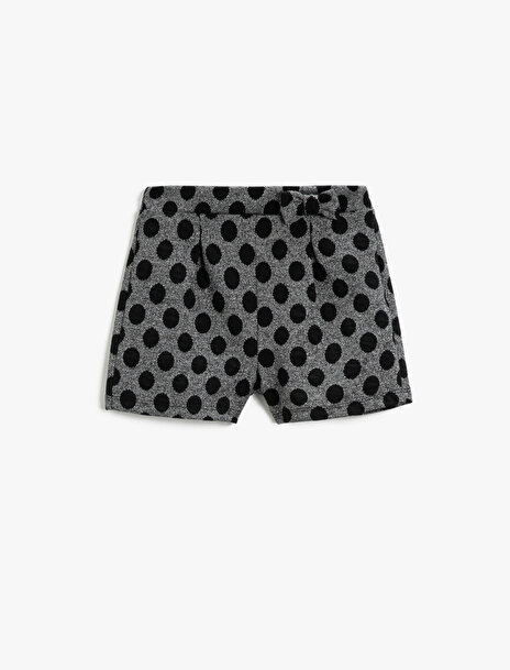 Koton Kız Çocuk Puantiyeli Beli Fiyonk Detaylı Şort