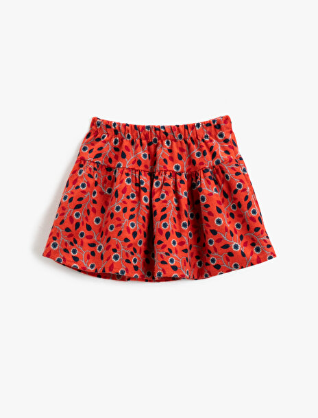 Koton Kız Çocuk Çiçek Desenli Mihi Etek Pamuklu