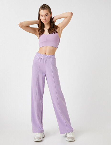 Koton Kadın Cep Detaylı Geniş Paça Eşofman Altı