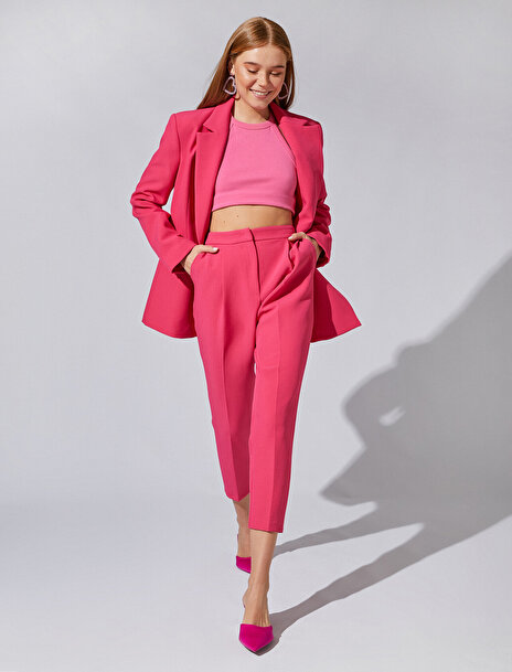 Koton Kadın Pileli Kapri Pantolon