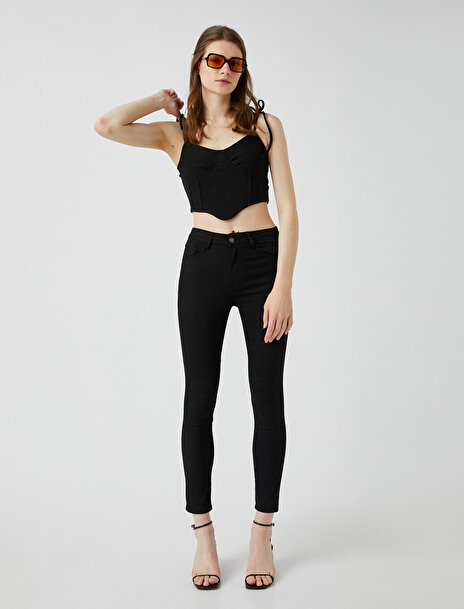 Koton Kadın Dar Kesim Kot Pantolon Yüksek Bel - Skinny Jean Koton Kadın Dar Kesim Kot Pantolon Yüksek Bel - Skinny Jean