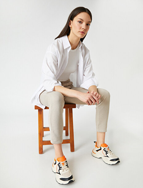 Koton Kadın Beli Lastikli Cepli Jogger Eşofman Altı