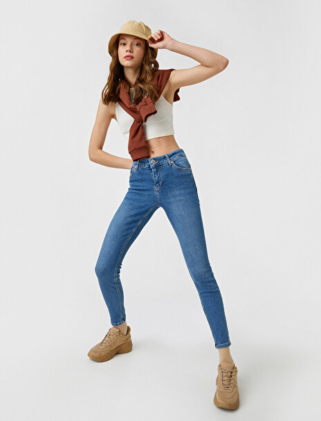 Koton Ole Genç Kız Yüksek Bel Dar Kesim Kot Pantolon - Skinny Jean
