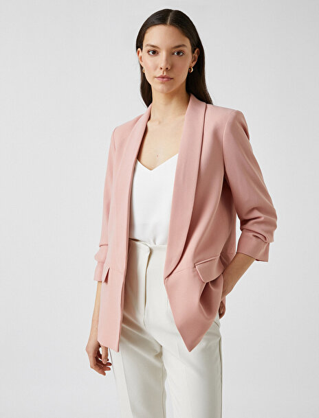 Koton Kadın Kolları Büzgülü Blazer Ceket