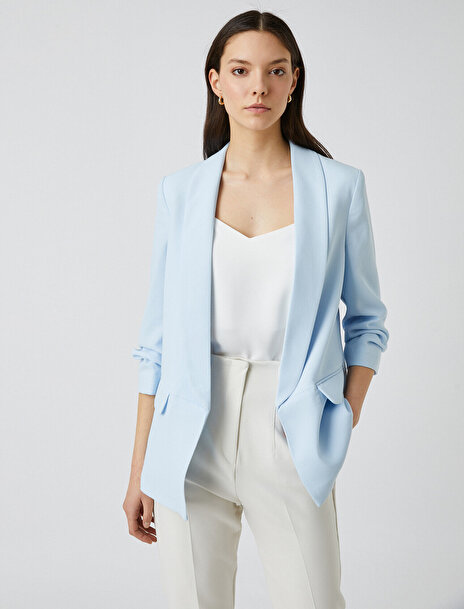 Koton Kadın Kolları Büzgülü Blazer Ceket
