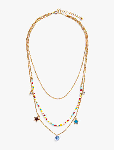 Koton Kadın Boncuk Detaylı Kolye