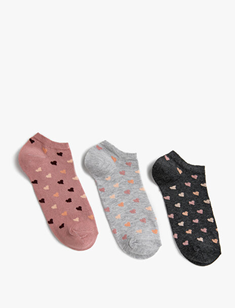 Koton Kadın Kalp Desenli Kadın Çorap Seti