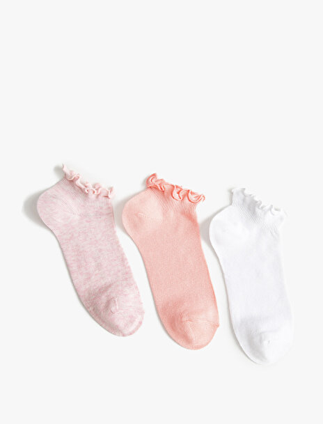 Koton Kadın Fırfır Detaylı Kadın Çorap Seti