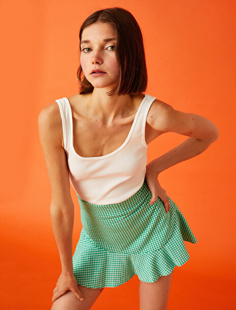 Koton Kadın Askılı Kare Yaka Atlet