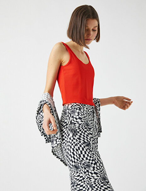 Koton Kadın Askılı Kare Yaka Atlet